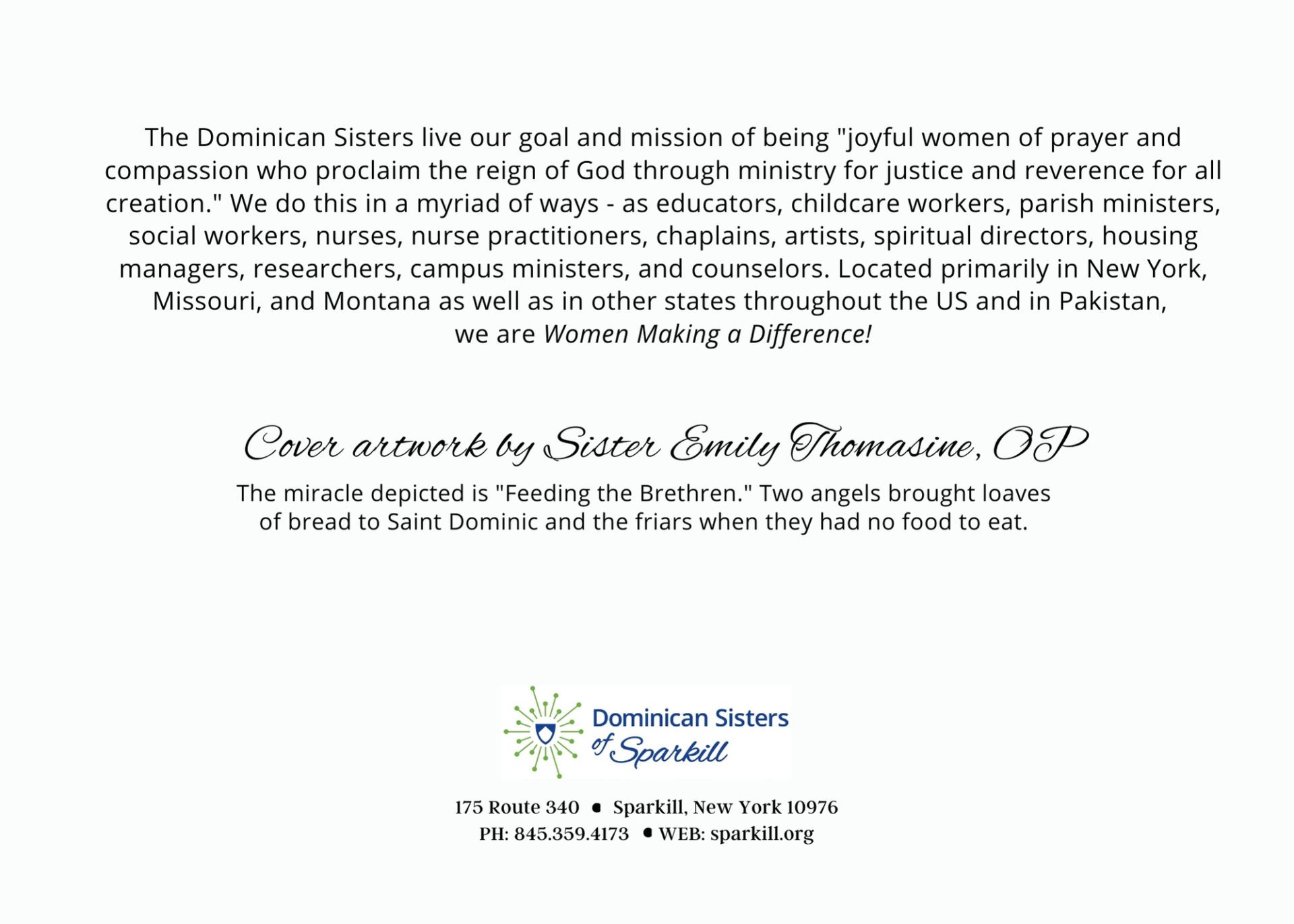 Prayer Card - Memorial - St. Dominic Miracle