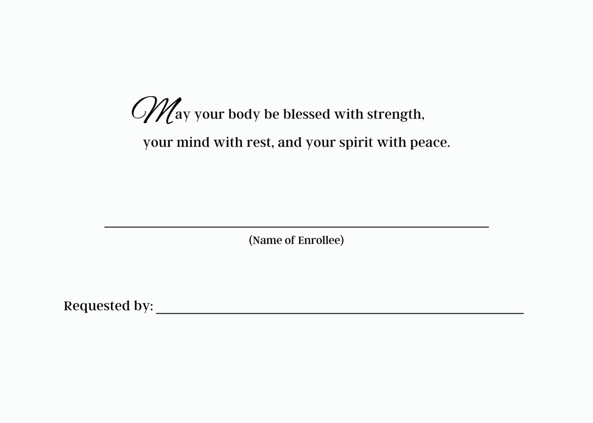 Prayer Card - Healing