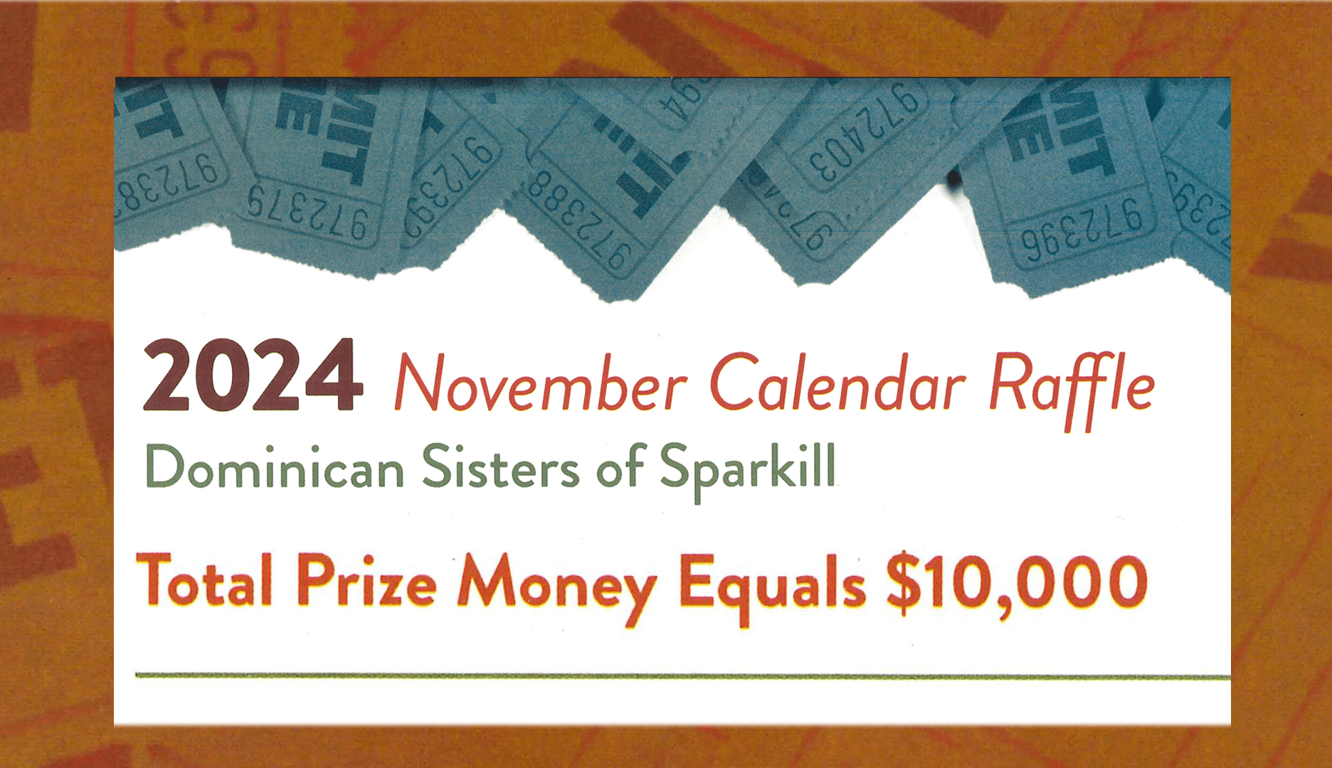 November Calendar Raffle – Dominican Sisters of Sparkill